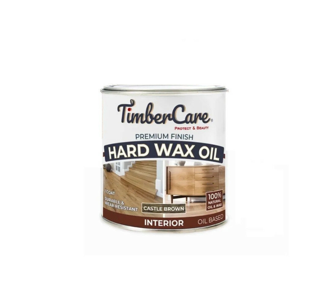 Защитное TimberCare Hard Wax Oi Castel Brown масло с твердым воском, темно-коричневый, 0,75 л