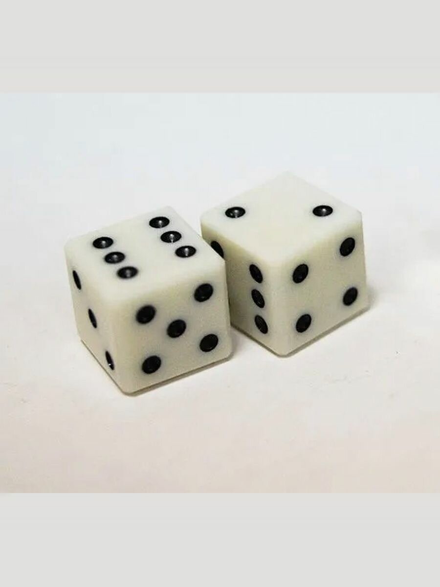 Кубики кости игральные зарики из бильярдного шара