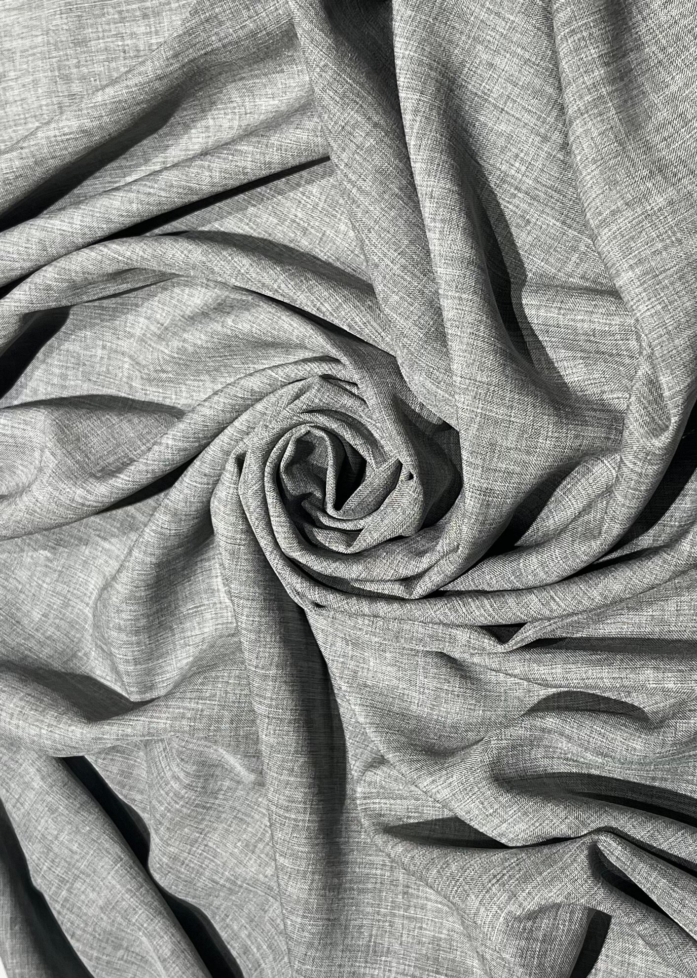 Ткань Костюмная, серого цвета, ширина 148 см, плотность 240 гр, износостойкая, любой метраж кратный 1м