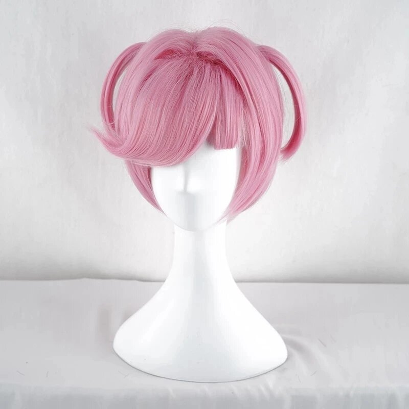 Парик для косплея по мотивам игры DDLC Doki Literature Club Natsuki, розовые короткие парики для женщин и мужчин