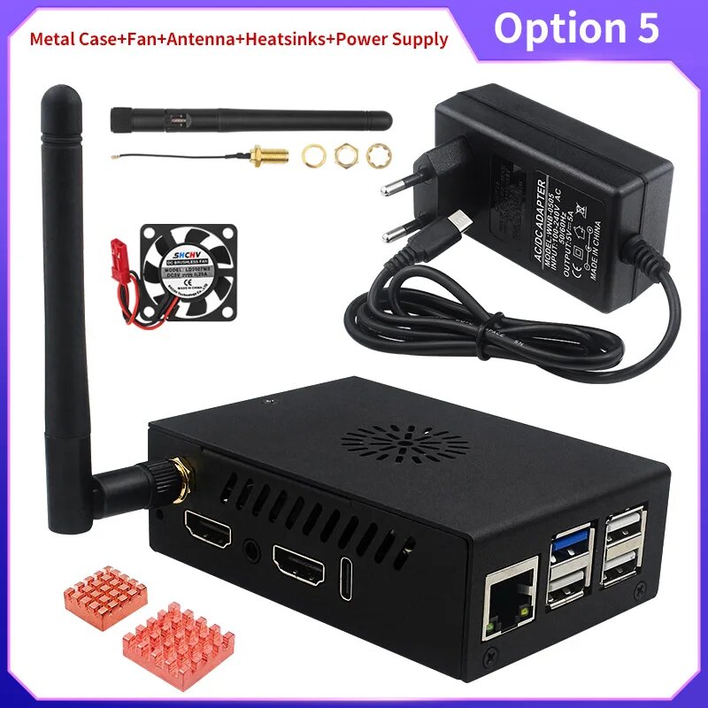 Корпус для Orange Pi 5 Ultra, металлический, акриловый