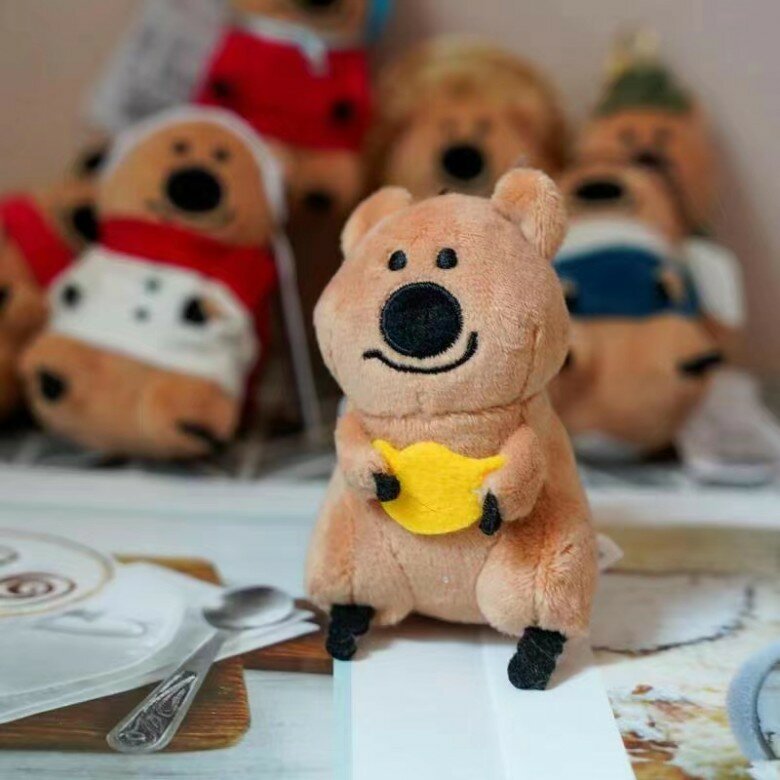 Мягкий брелок-коала с коротким ворсом и ватной набивкой для игр детей