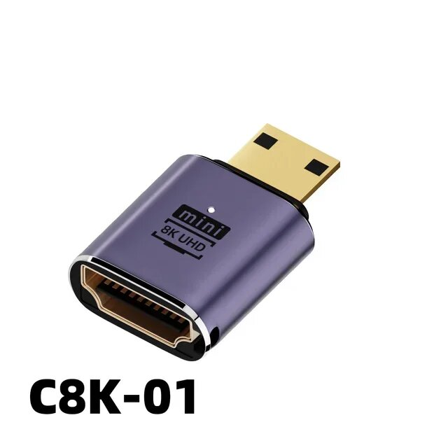 EQP Мини HDMI адаптер 8K 90 градусов Mini HD 01, 1PCS