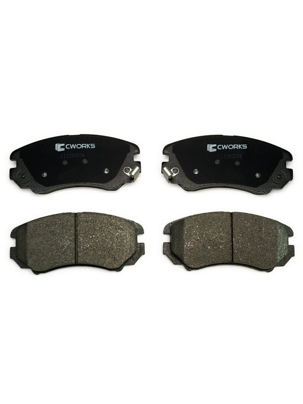 Колодки тормозные дисковые передние (Low Metallic) CWORKS C11CR0034