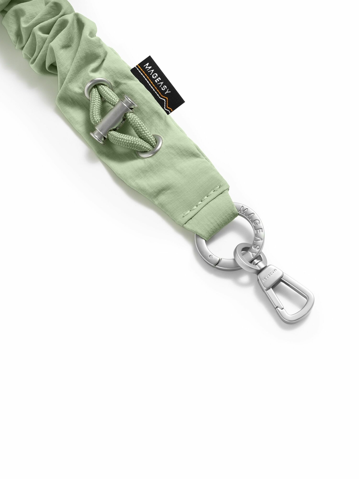 Ремешок на запястье с держателем-вкладышем MagEasy Scrunchie Wrist Strap With Strap Card. Цвет: зеленый шалфей