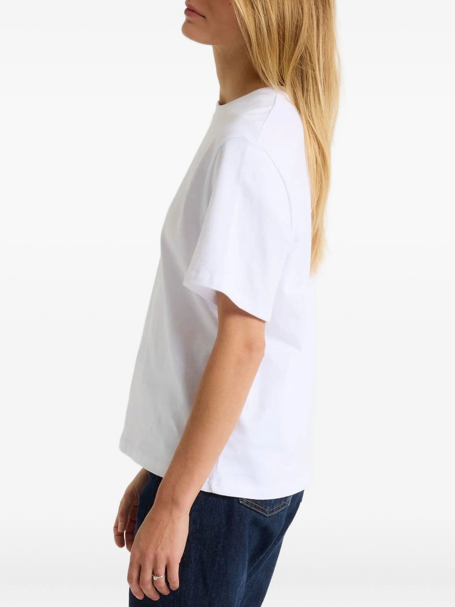 Футболка MAJESTIC FILATURES Cotton T-shirt, размер 46, бежевый/белый — фото 1