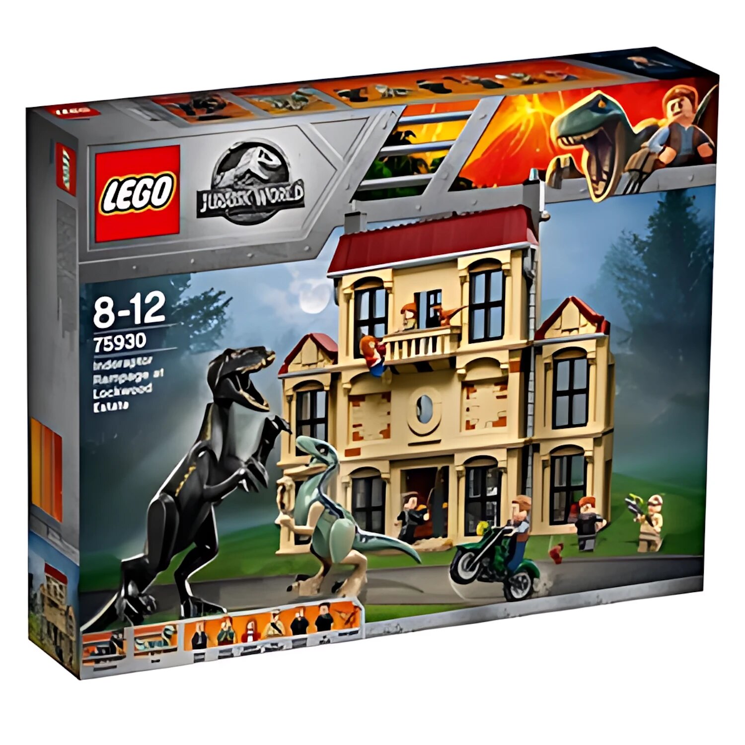 Конструктор LEGO Jurassic World 75930 Нападение Индораптора в поместье Локвуд