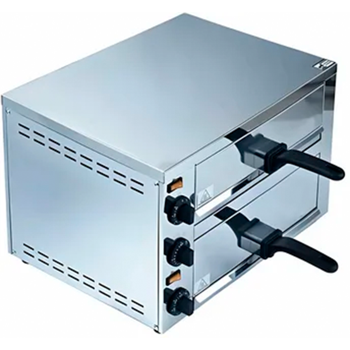 Печь для пиццы Hurakan HKN-MD0505. 2 камера на 2 пиццы до 33 см, смотровое окно, таймер до 15 мин. 2.26 кВт 220В