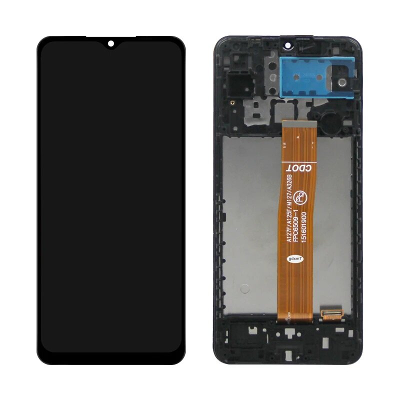 Дисплей в сборе Samsung A127 Black With Frame