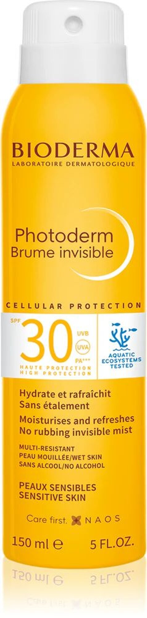 Bioderma Солнцезащитный спрей для лица и тела SPF 30+ Photoderm Brume Invisible, 150 мл
