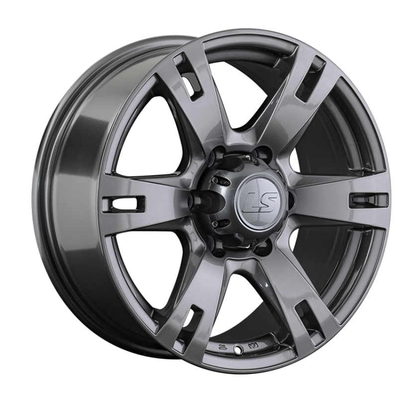 Диск колесный LS Wheels 182 8,0x17 6x139,7 Dia100.1 ET25 цвет GM (темно-серый)