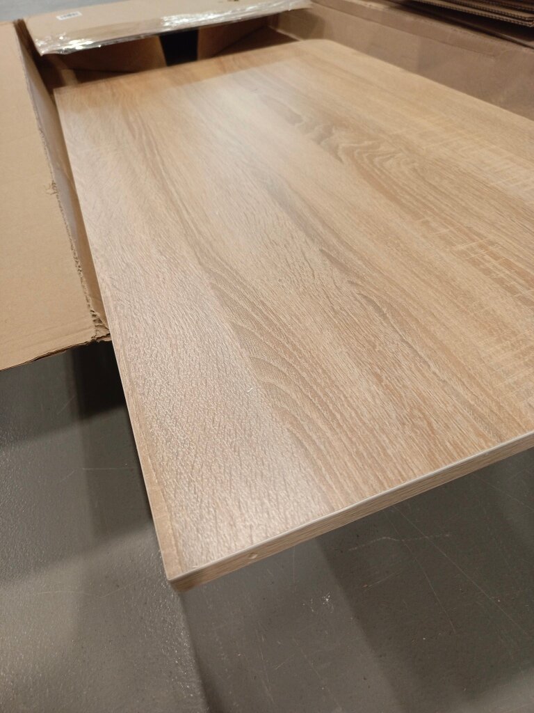 Компьютерный стол бител СК-7 Дуб Сонома/Белый (2 кор.) (1451994)