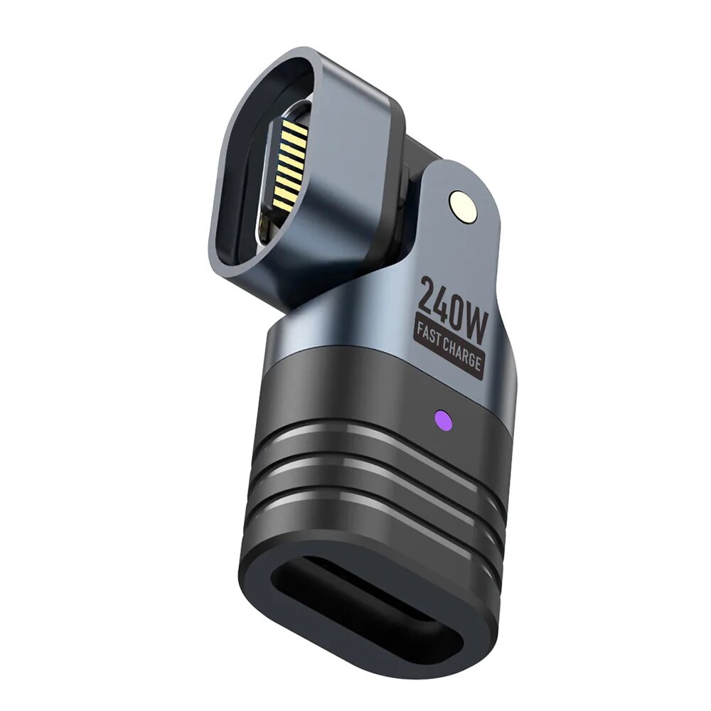Магнитный адаптер FONKEN 240W Typec to Lightning, черный