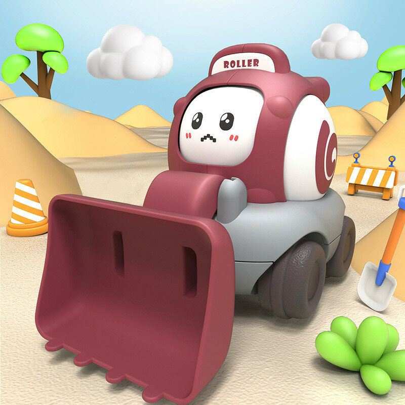Kids inertia excavator toy with interactive features and visual development for toddlers