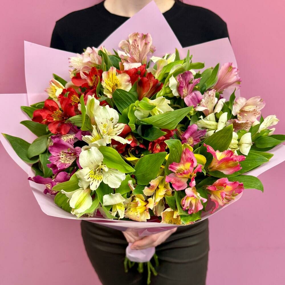 Букет из красочных альстромерий 15 штук от Bestflo купить с доставкой