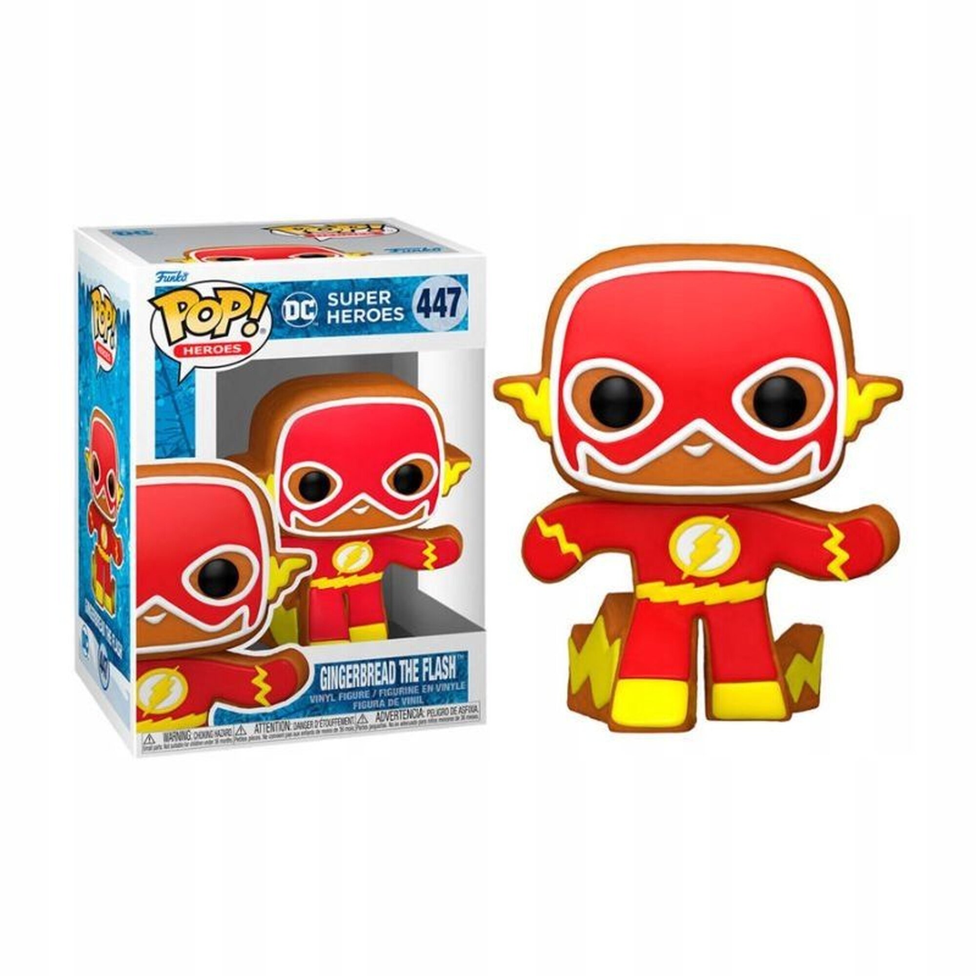 Фигурки Funko Pop Heroes - Коллекционная фигурка DC Gingerbread Flash Рождество - Фанко 447