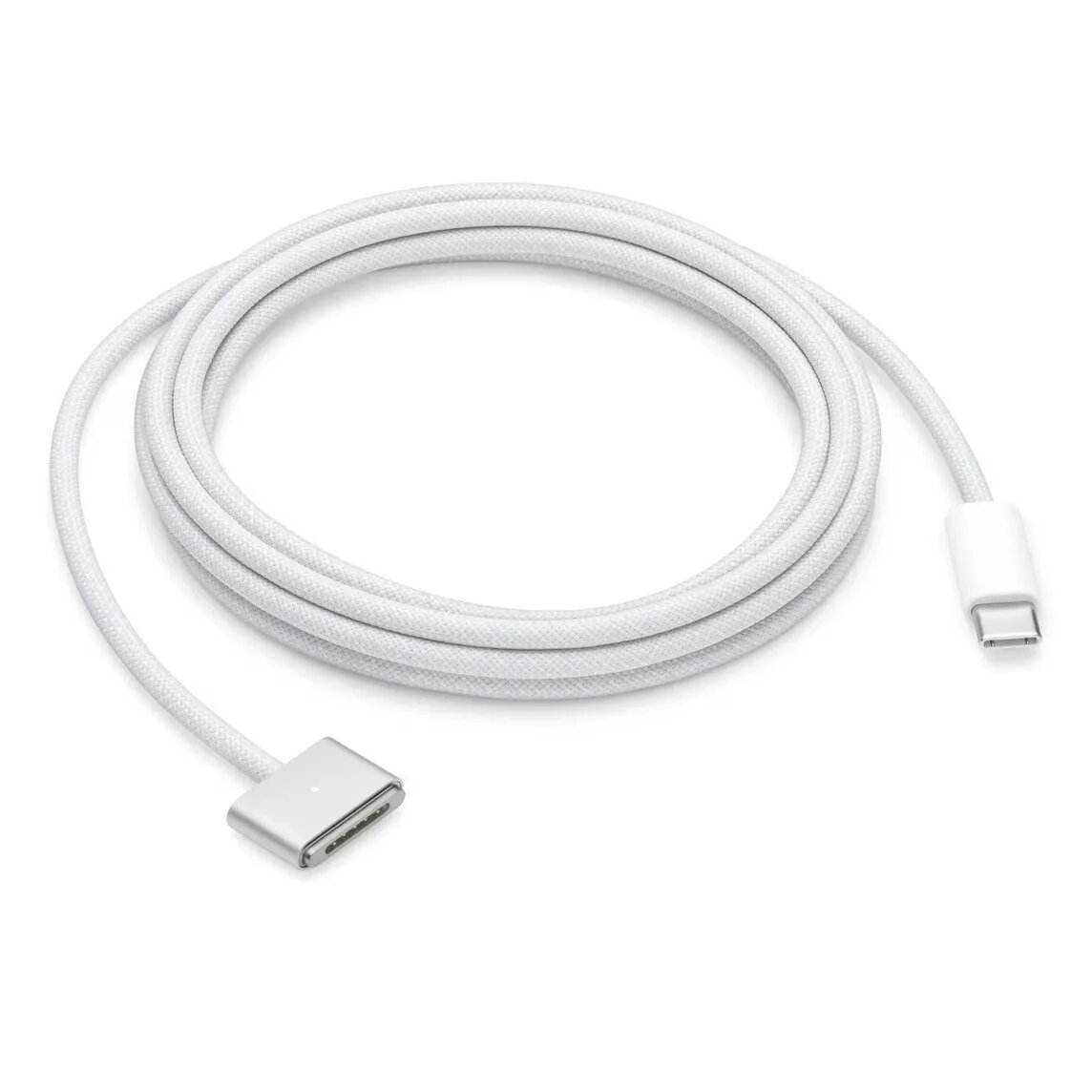 Адаптер для зарядного устройства Magsafe 3 с USB Type C на магнит, 2 м, 140 Вт, PD 3,1, быстрая зарядка для MacBook Pro Air 14 16 M2, провод зарядного устройства для Mac White