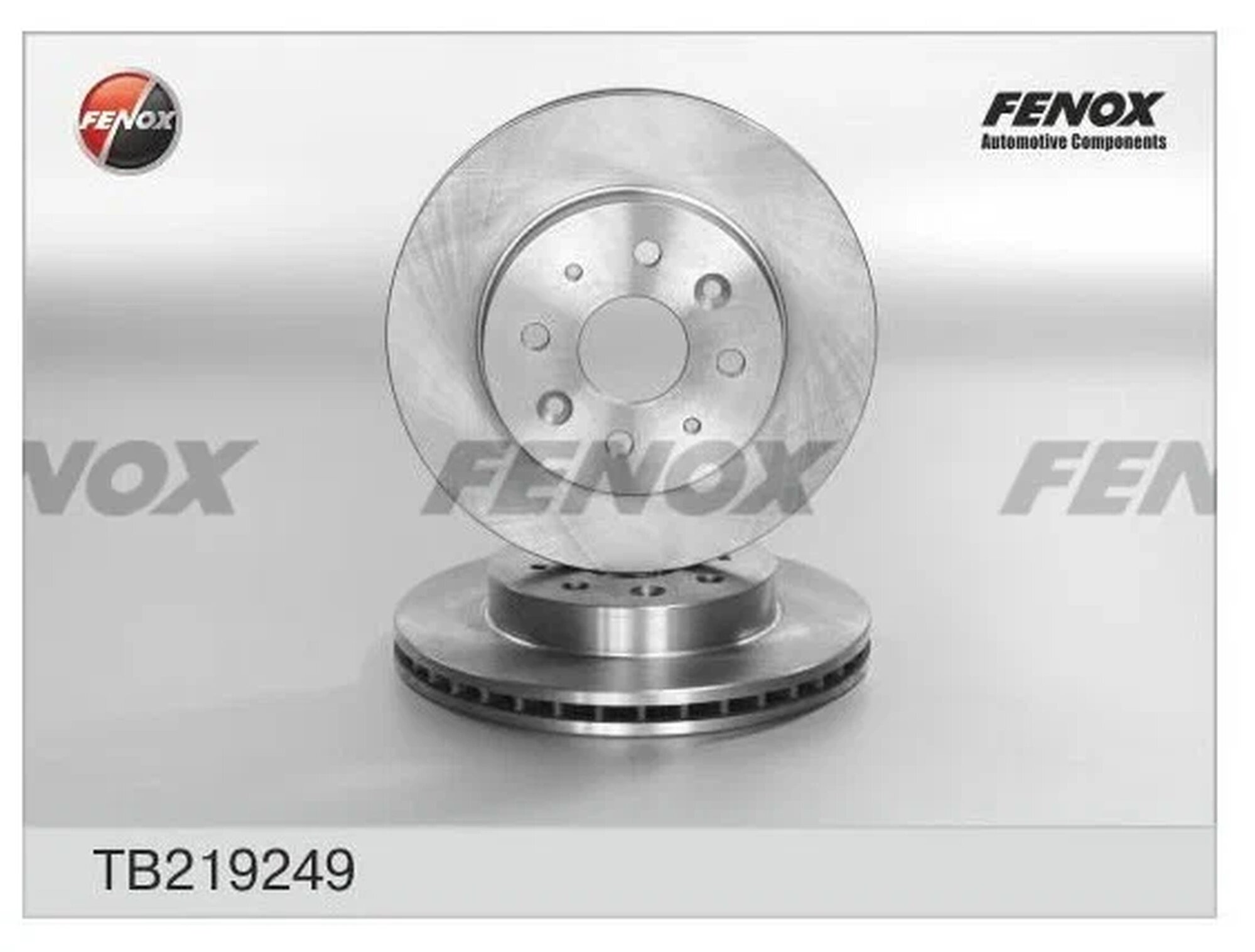 Диск тормозной передний FENOX TB219249 для KIA Rio 2 (02-) 254мм