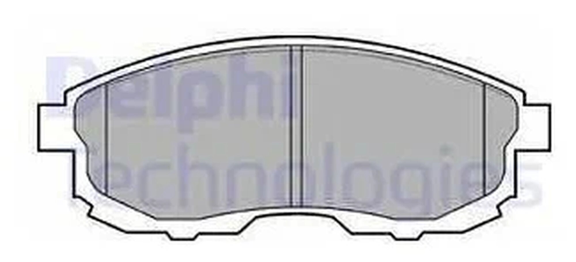 Колодки тормозные дисковые перед, DELPHI LP812