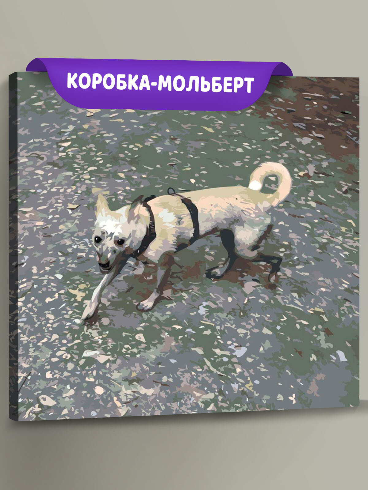 Картина по номерам на холсте с подрамником "OG buda ОГ буда рэпер: Сабака обложка" Раскраска 40x40 см, Знаменитости