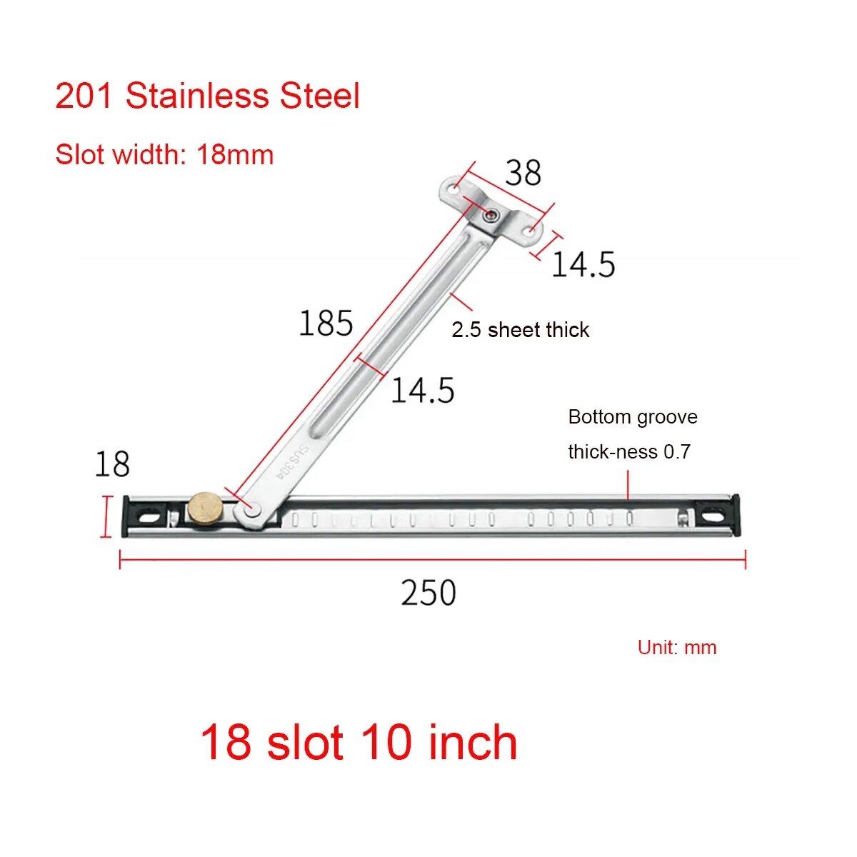 Детские защитные замки для раздвижных окон 201SS 18-10 1pcs