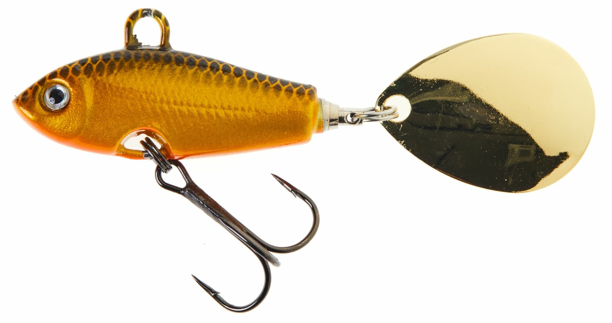 Блесна на щуку тейл-спиннер Lucky John SHAD CRAFT SPIN 20.0г 016 в блистере набор приманок для ловли среднего окуня, судака и жереха , снасти рыболовные для зимней и летней рыбалки