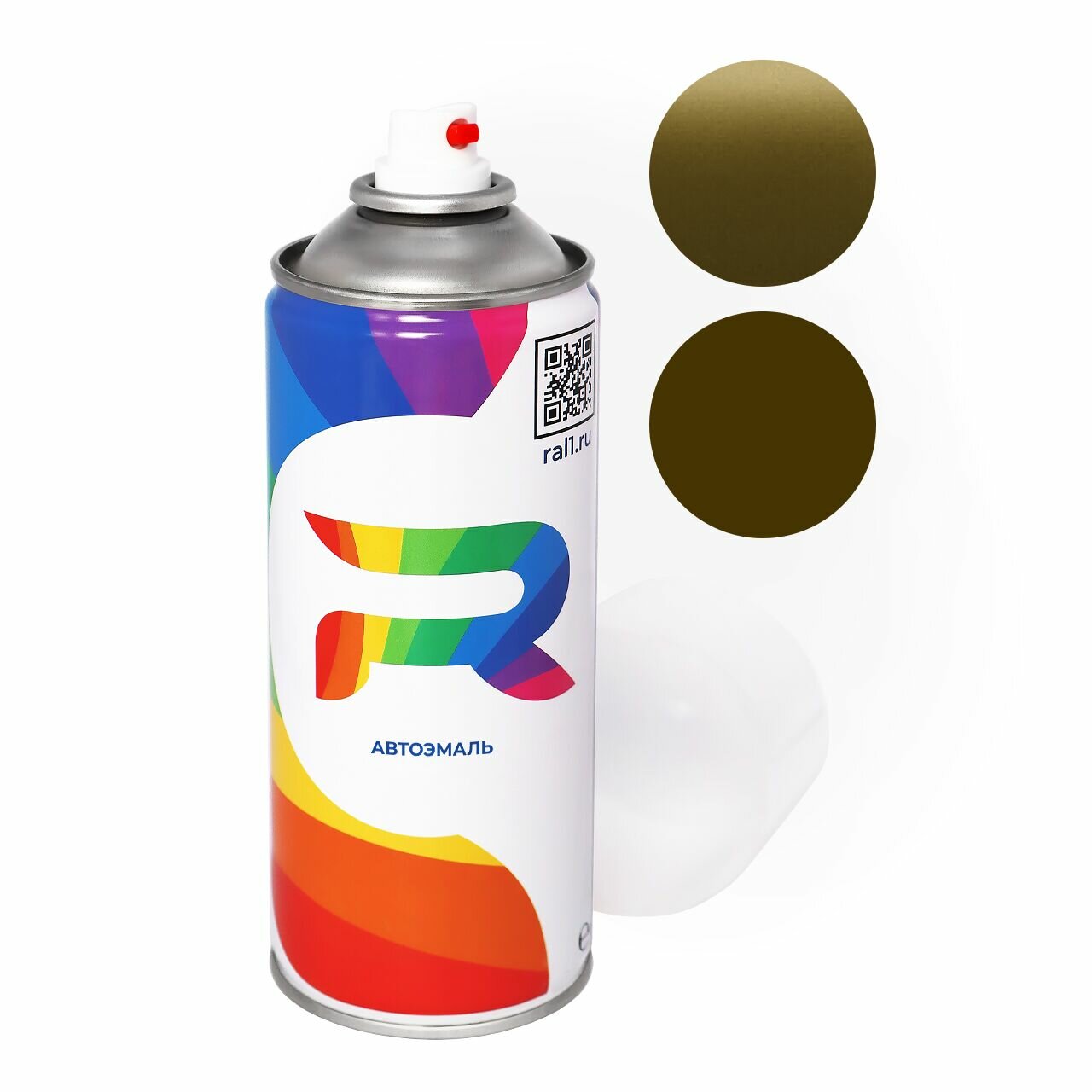 Автоэмаль аэрозольная Renault F90 - Vert Onyx (Базовая краска, Перламутровый двухслойный, Зеленый) баллон 520 мл.