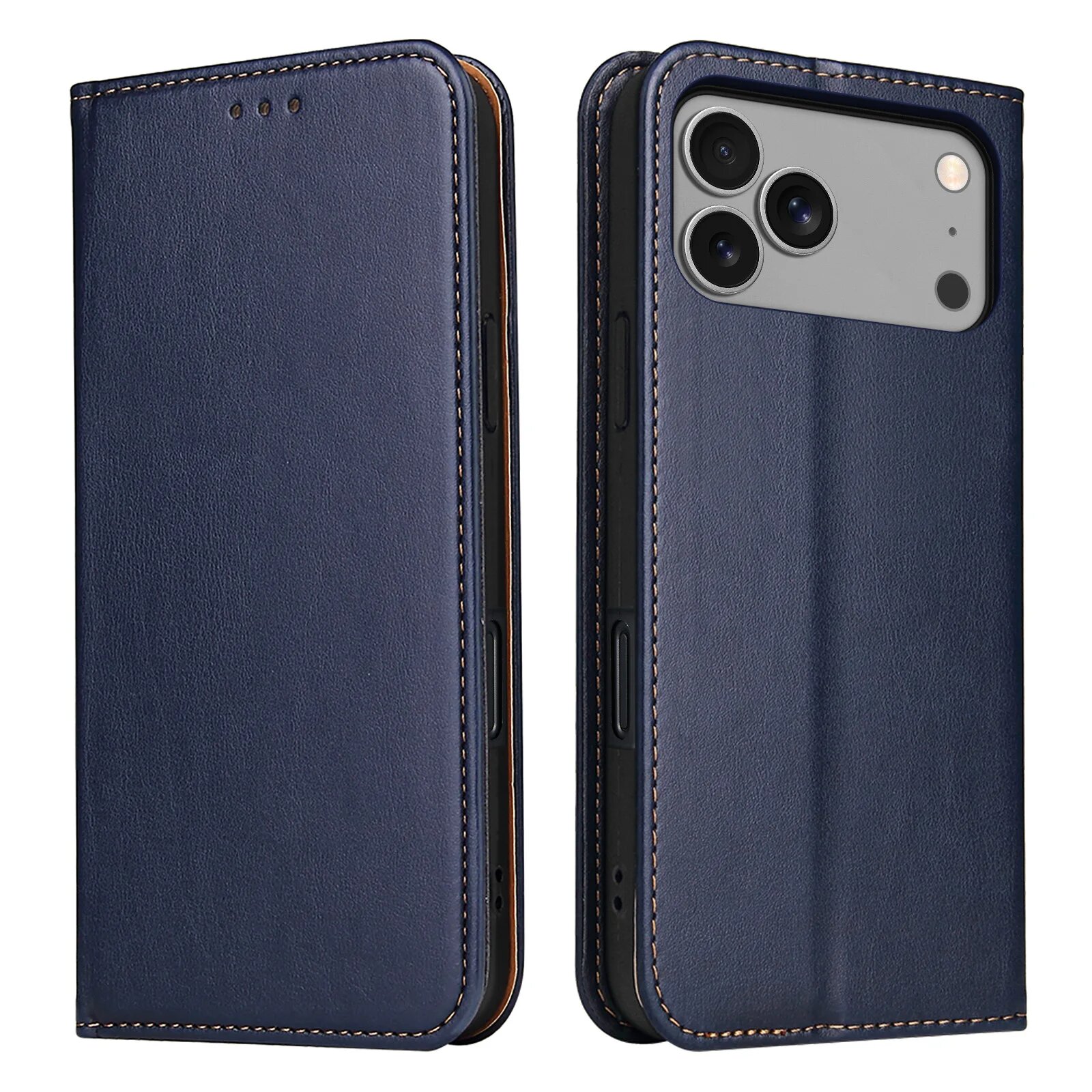 Магнитный кожаный флип-чехол для телефона для iPhone 17 Pro Max 16 15 14 Plus 13 12 11 17 Air Wallet Card Cover Coque Fundas