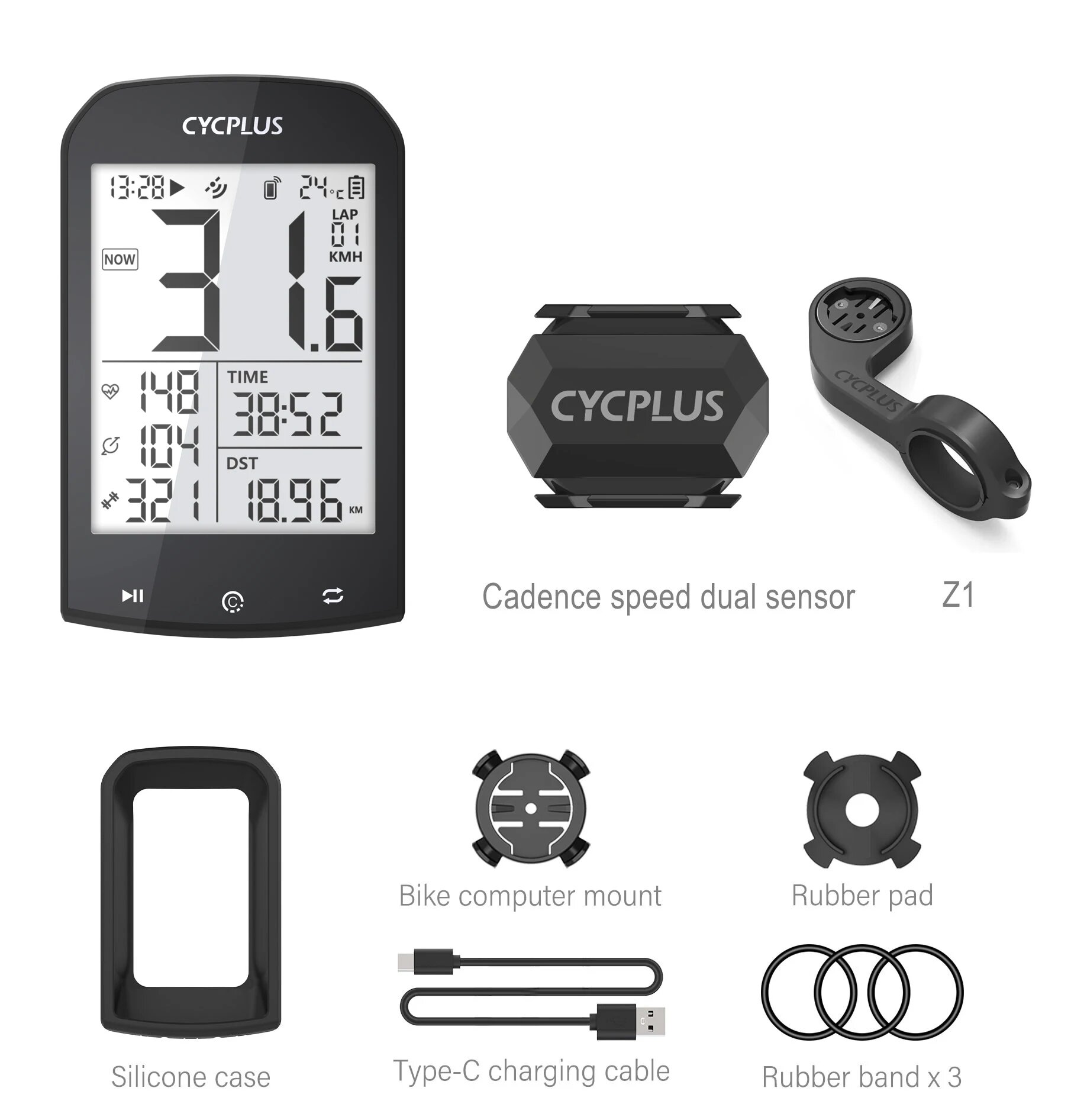 CYCPLUS M1 Велокомпьютер M1 C3 and Z1