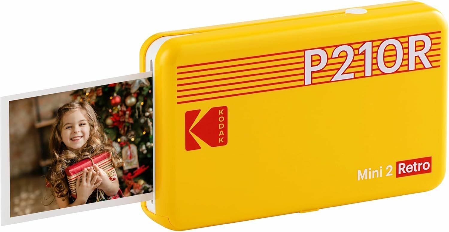 KODAK Mini 2 Retro 4PASS Фотопринтер+8 листовфотобумага