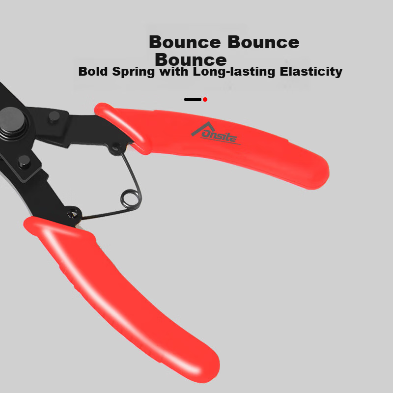 Tactix Snap Ring Pliers Set 4 in 1 for Internal and External Circlip Pliers with Straight and Bent Jaws Kit 701024