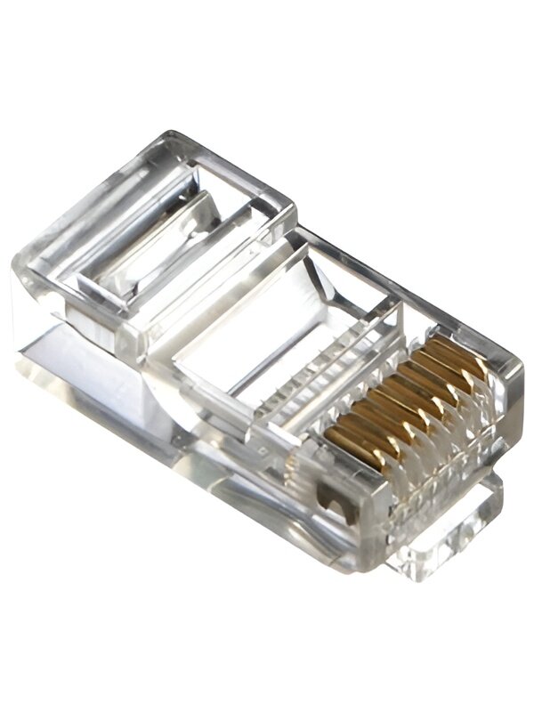 Коннектор RJ-45 штекер (8p8c) cat.5e для одножильного и многожильного кабеля