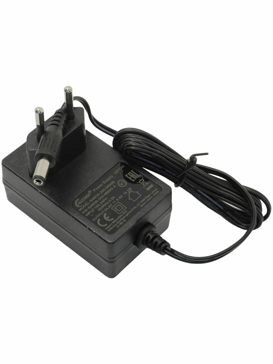 Блок питания MikroTik SAW30-240-0800G, 24 В, 0,8 А, 19,2 Вт, черный