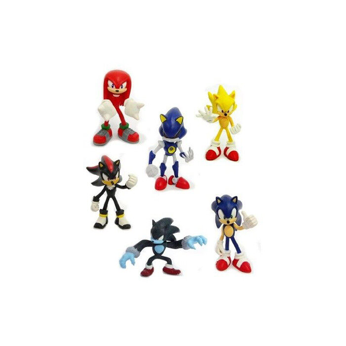 Фигурки Соник 6в1- Sonic Classic Pack (6см)