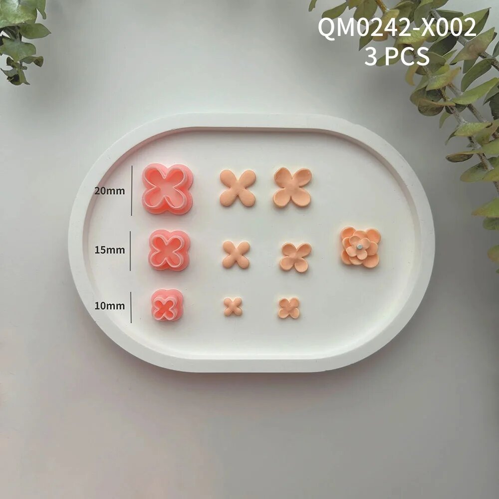 Формы для полимерной глины QM0242-X002, 3 шт.