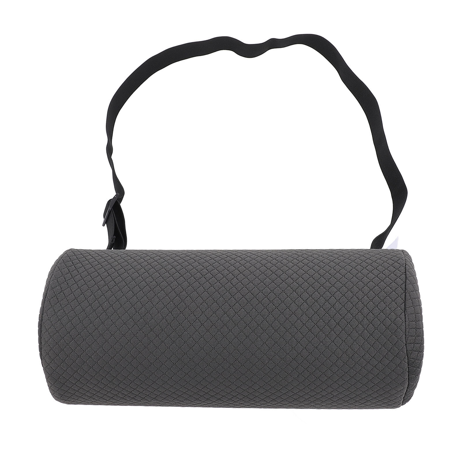 Цилиндрическая подушка для поддержки поясницы, поясничная опора для поясницы, поясничная опора из пены с эффектом памяти, подушка для поясничной опоры для офисного кресла, автомобиль, серый цвет