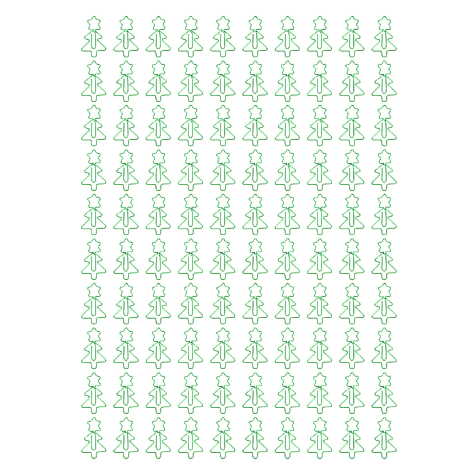 100 шт. скрепок для елки, гальванизированные металлические многоцелевые декоративные скрепки для домашнего использования в школе и офисе