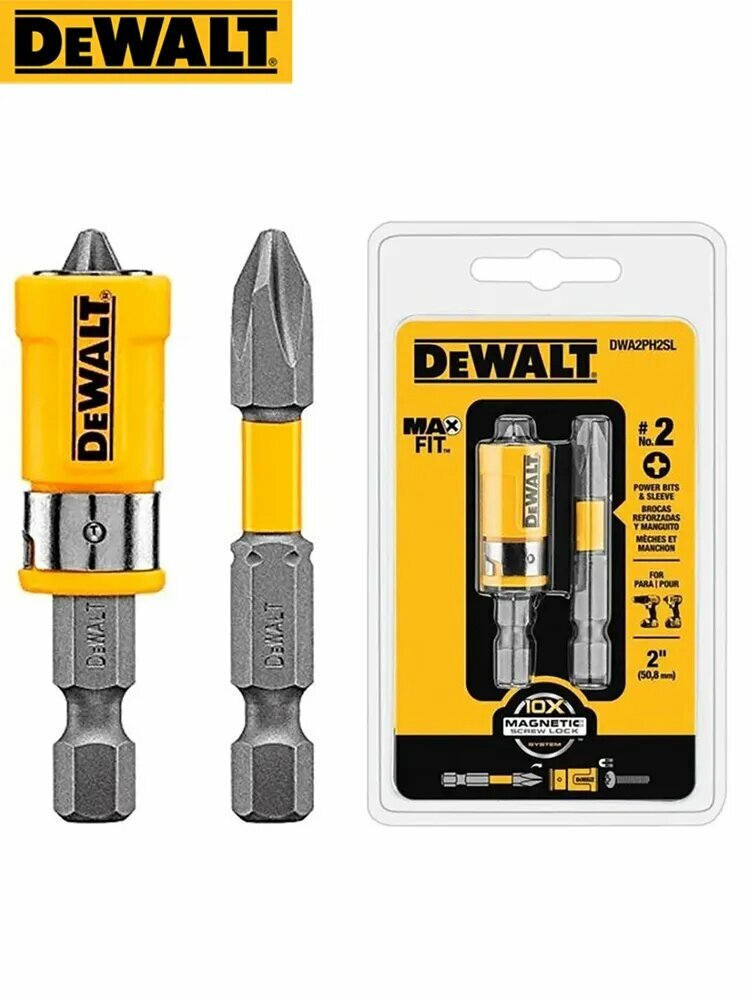 Биты для отверток DEWALT DWA2PH2SL Ударный шуруповерт абор бит Phillips с поворотной магнитной присоской