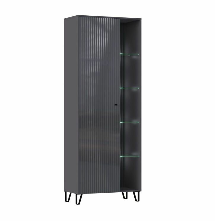 Шкаф Оливия Графит, Графт Глянец