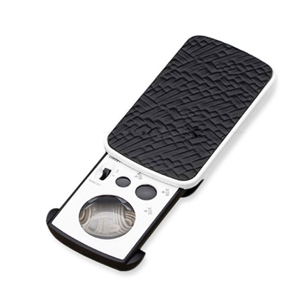 Ювелирная лупа 30X 60X 90X светодиодная подсветка глаз лупа УФ для ювелирных изделийD1am0ndsGems монет марок камней