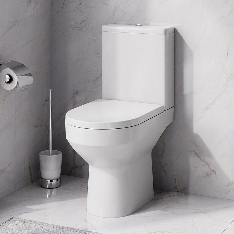 Унитаз-компакт AM.PM Spirit 2.0 C708600WH белый, с бачком, безободковый