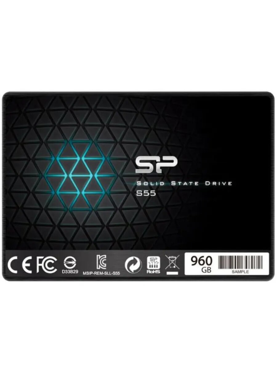 960 ГБ 2.5" SSD накопитель Slim S55 SP960GBSS3S55S25