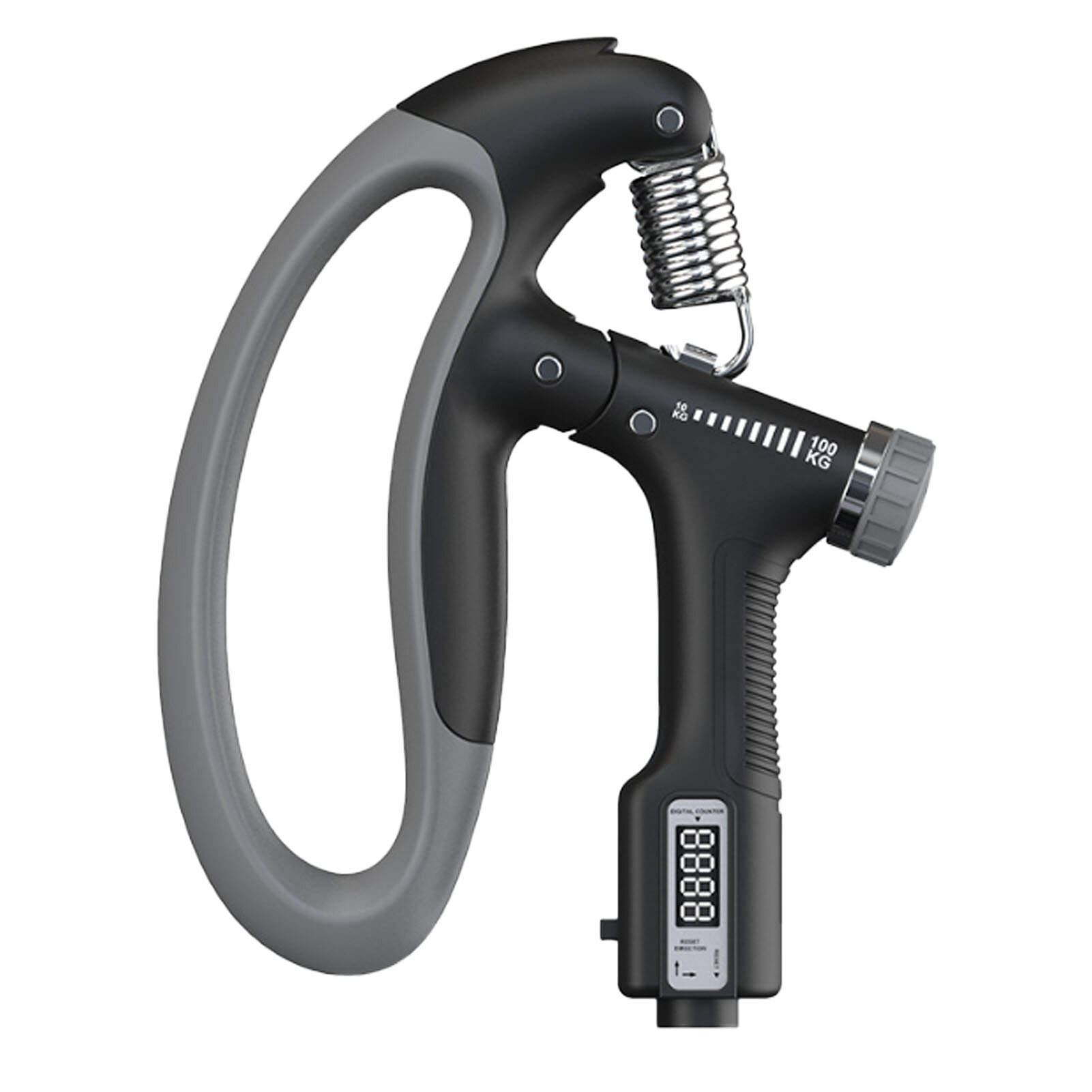 Регулируемый силовой тренажер для хвата 10-100 кг со стойкой, электрический тренажер для тренировки силы хвата для пальцев, реабилитации, фитнеса