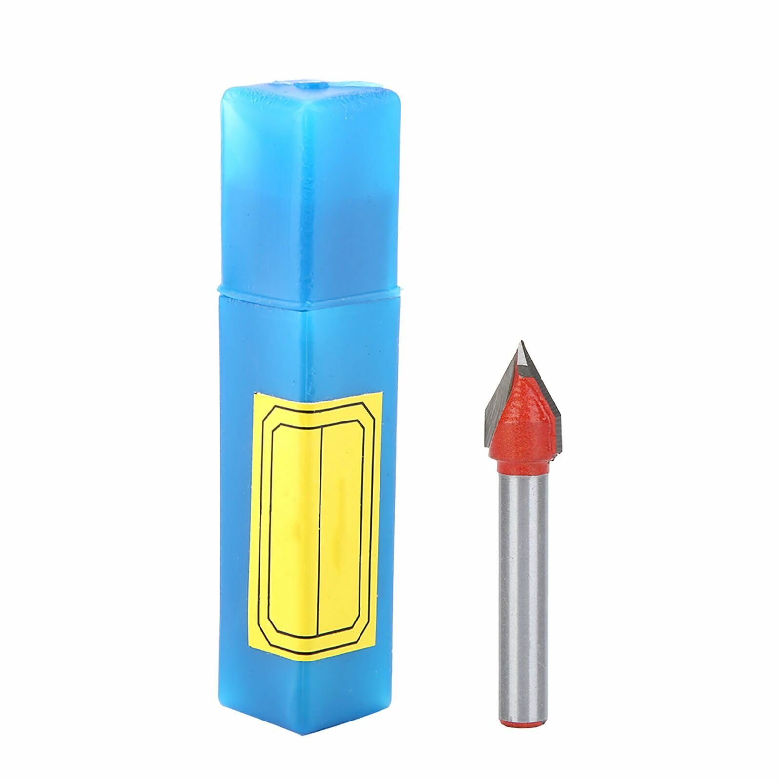 Фреза 60 градусов с ЧПУ, хвостовик 1/4 дюйма, 3D V-образный гравировальный инструмент для деревообработки, 6x10 мм для изготовления вывесок