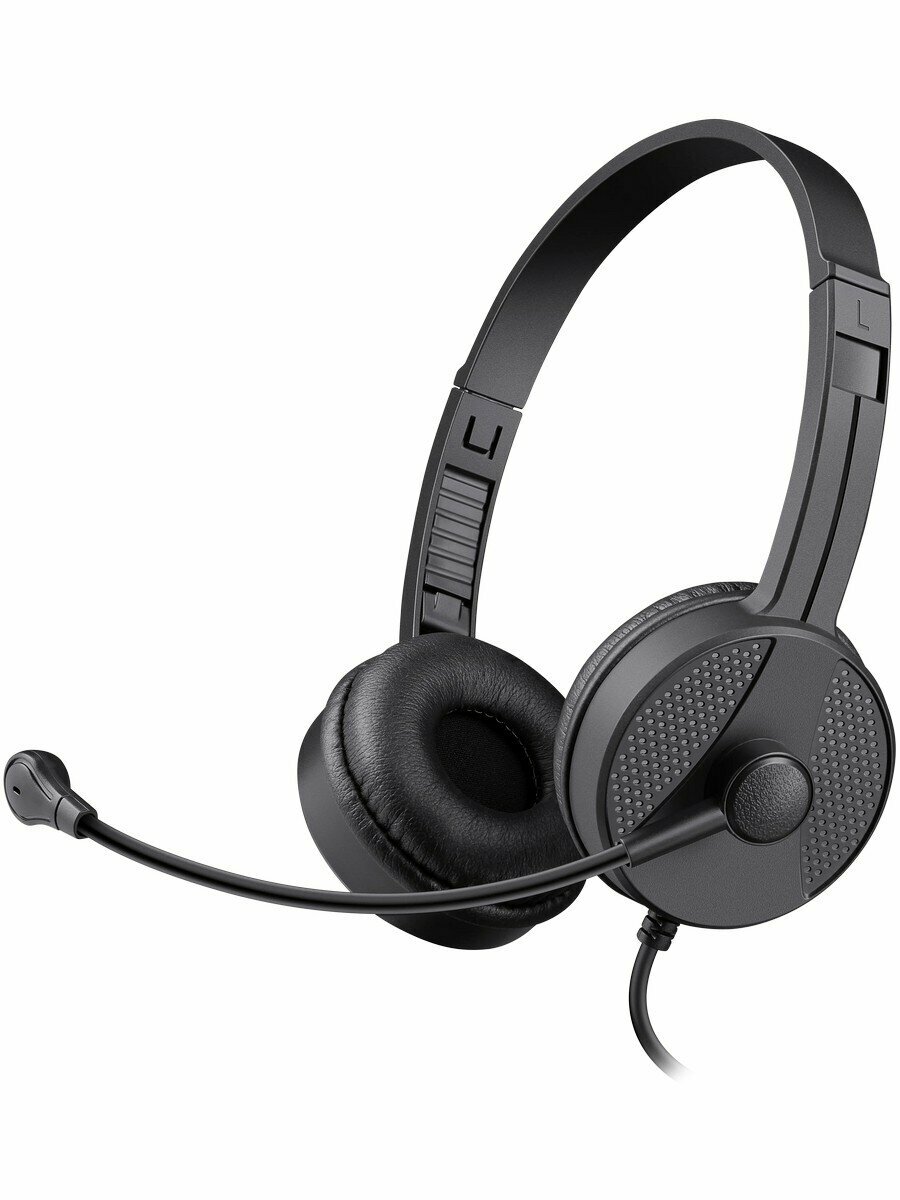 Гарнитура проводная DEFENDER Tune 160 (черный, провод 1.8 м) (63164)