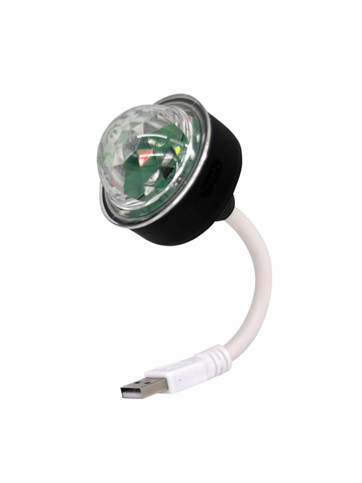 Ночник, Разноцветные светильники universal mini DJ crystal magic ball light-черный