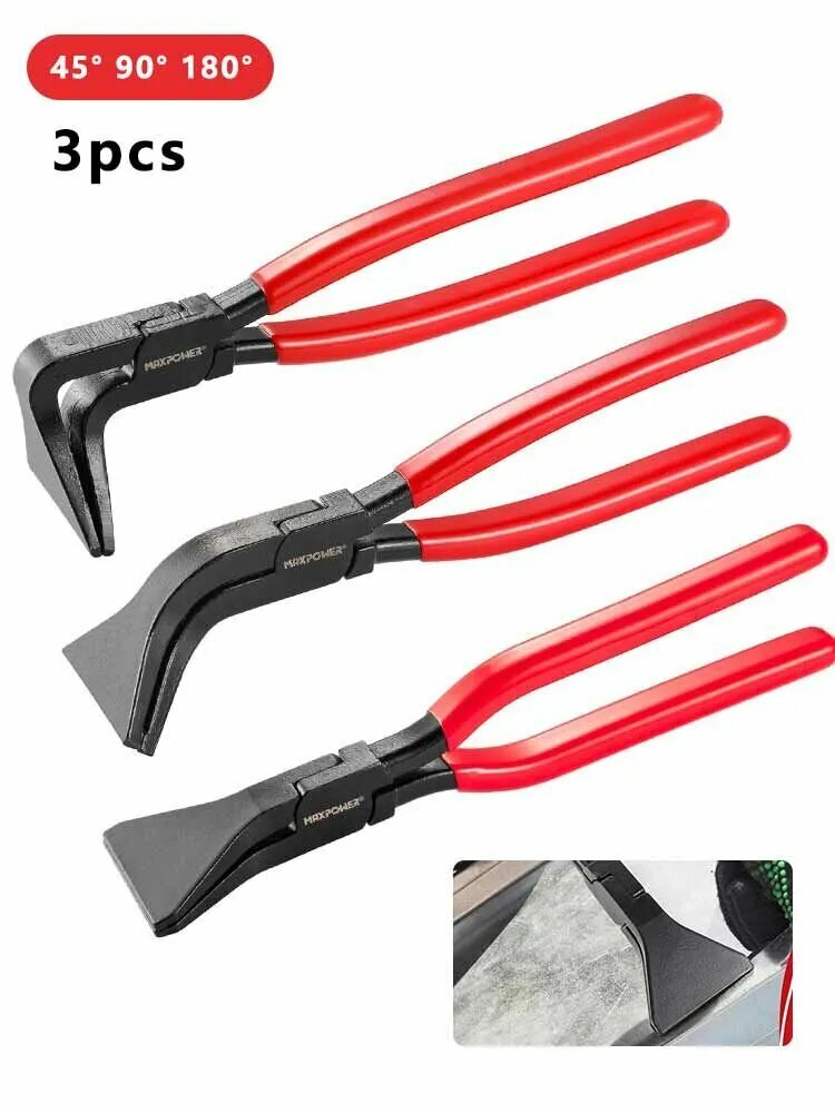 3 шт. Набор плоскогубцев для гибки листового металла 45 и 90 Удобный инструмент для гибки с рукояткой