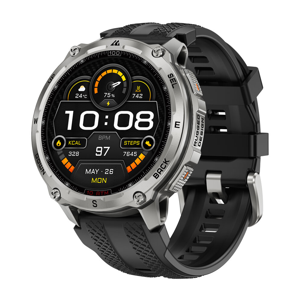 KOSPET TANK T4 Мужские умные часы класса 50 дней работыGPS-карты,100м водонепроницаемость, здоровье, звонки