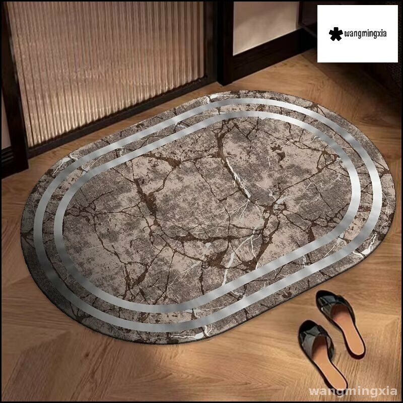 Эксклюзивный напольный ковер 60x90 см в скандинавском стиле, лишенный бархатного покрытия, с противоскользящим эффектом и технологией влагопоглощения через печатное нанесение.