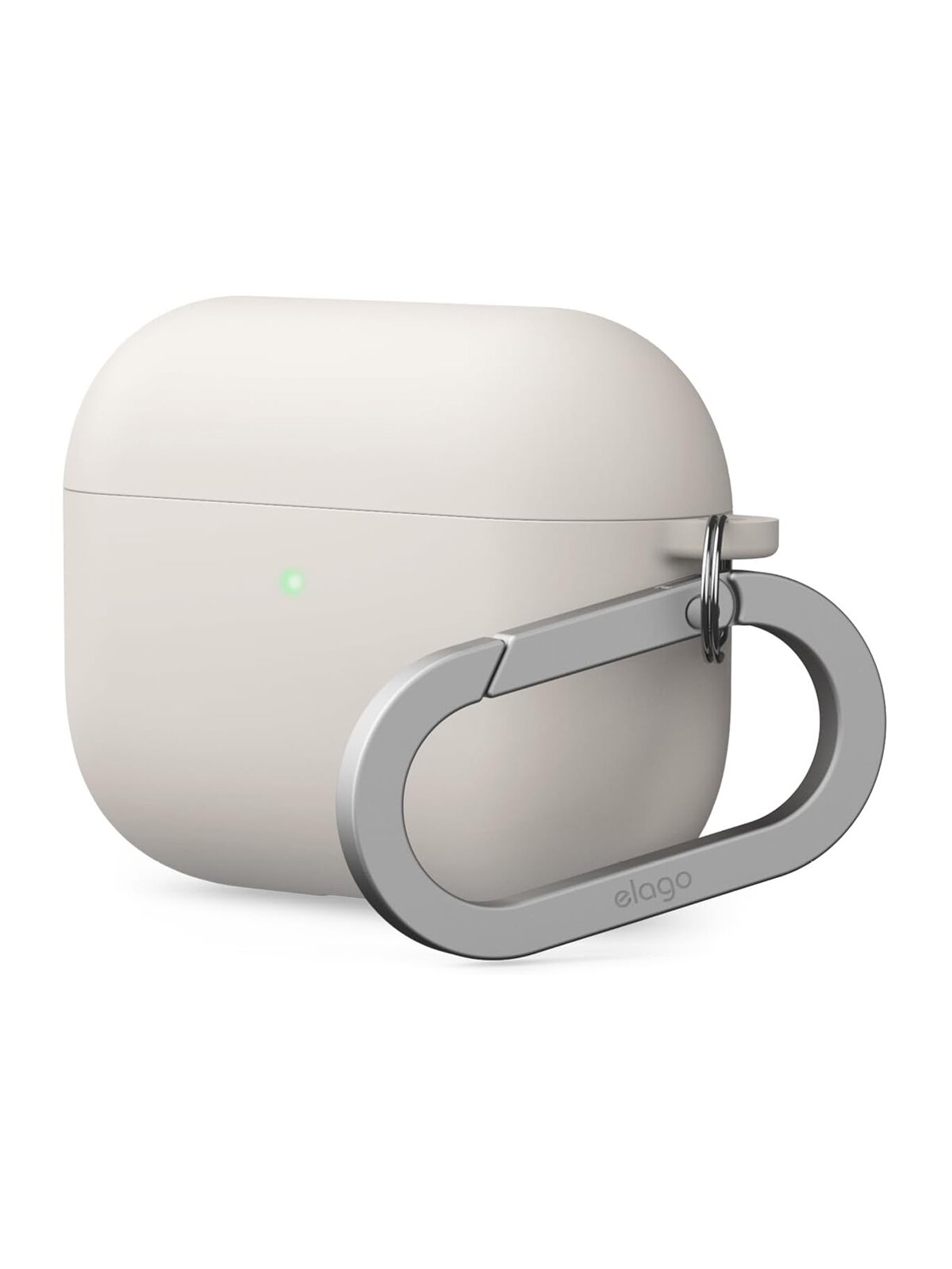 Elago силиконовый чехол с карабином для AirPods Pro 3, Liquid Hybrid Hang case, бежевый